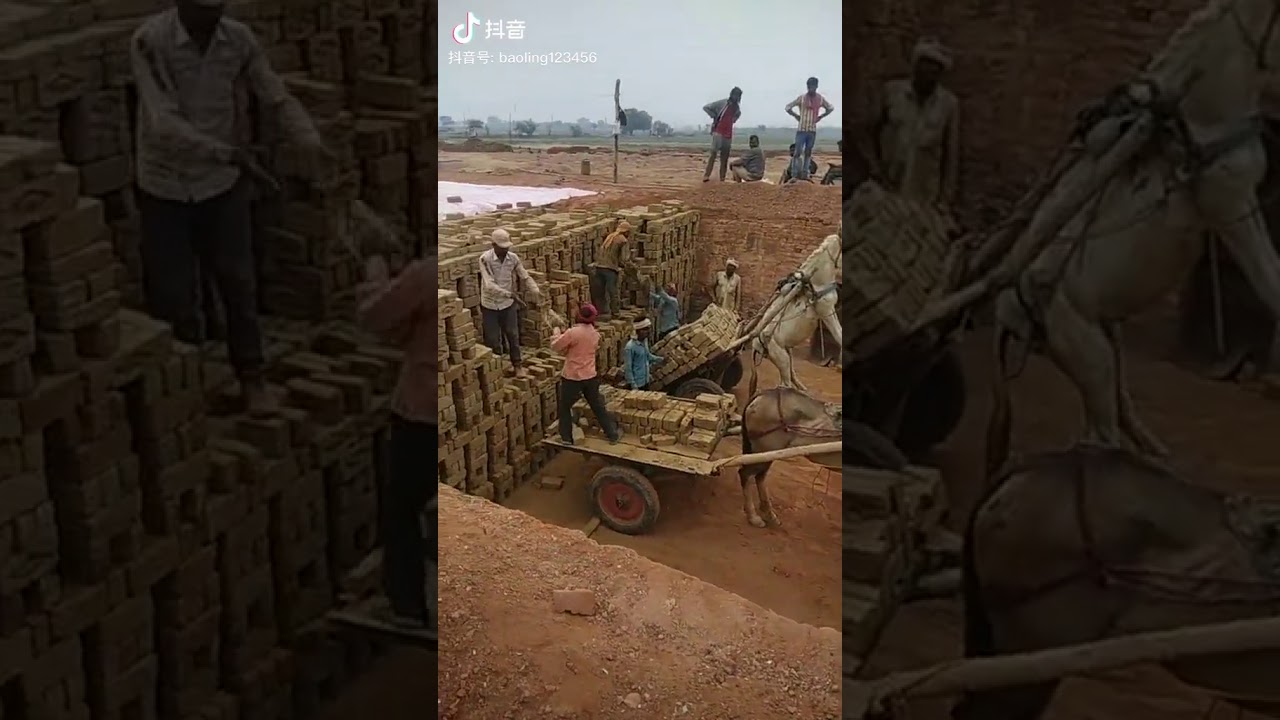 Manual labor in India without modern machinery and equipment! - YouTube