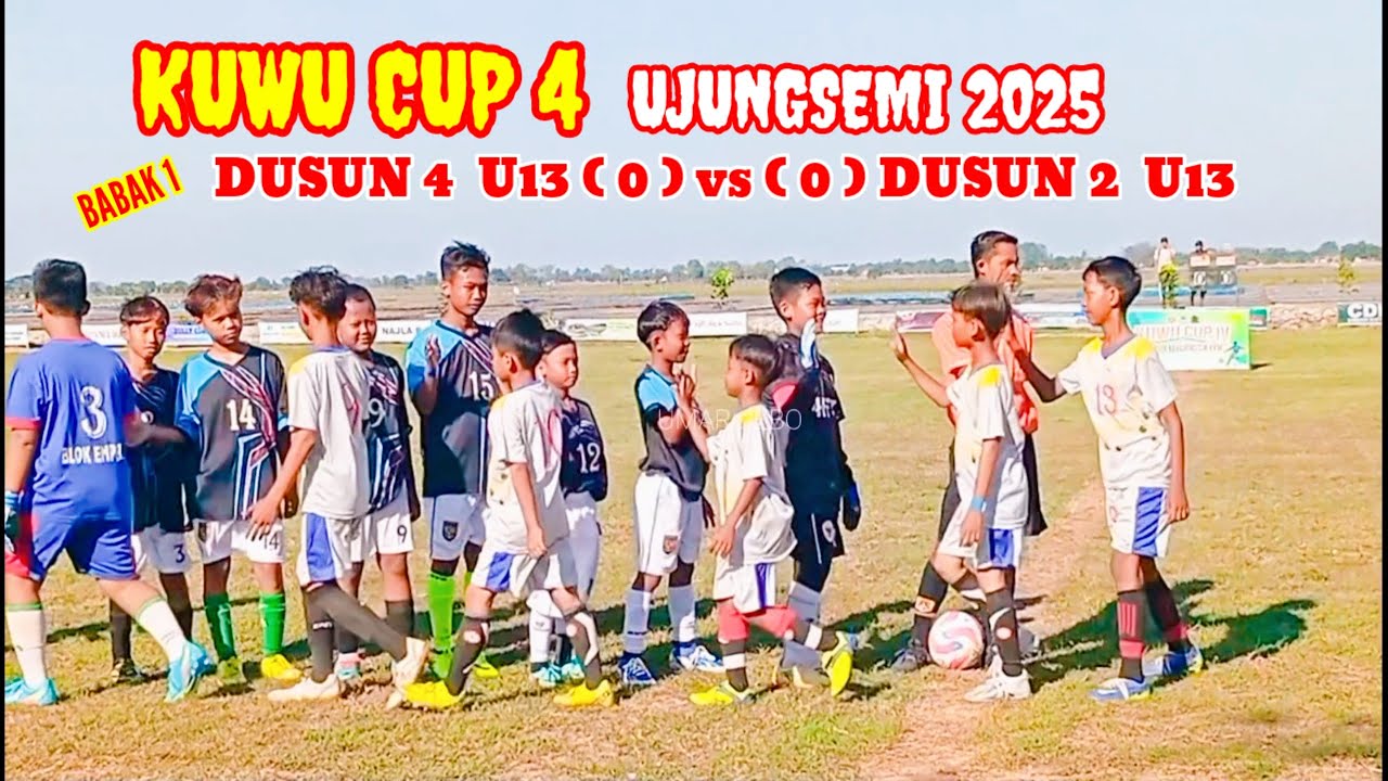 babak 1_ DUSUN 4 U13 ( 0 ) vs ( 0 ) DUSUN 2 U13 KUWU CUP 4 Ujungsemi 2025 Kaliwedi Cirebon - YouTube