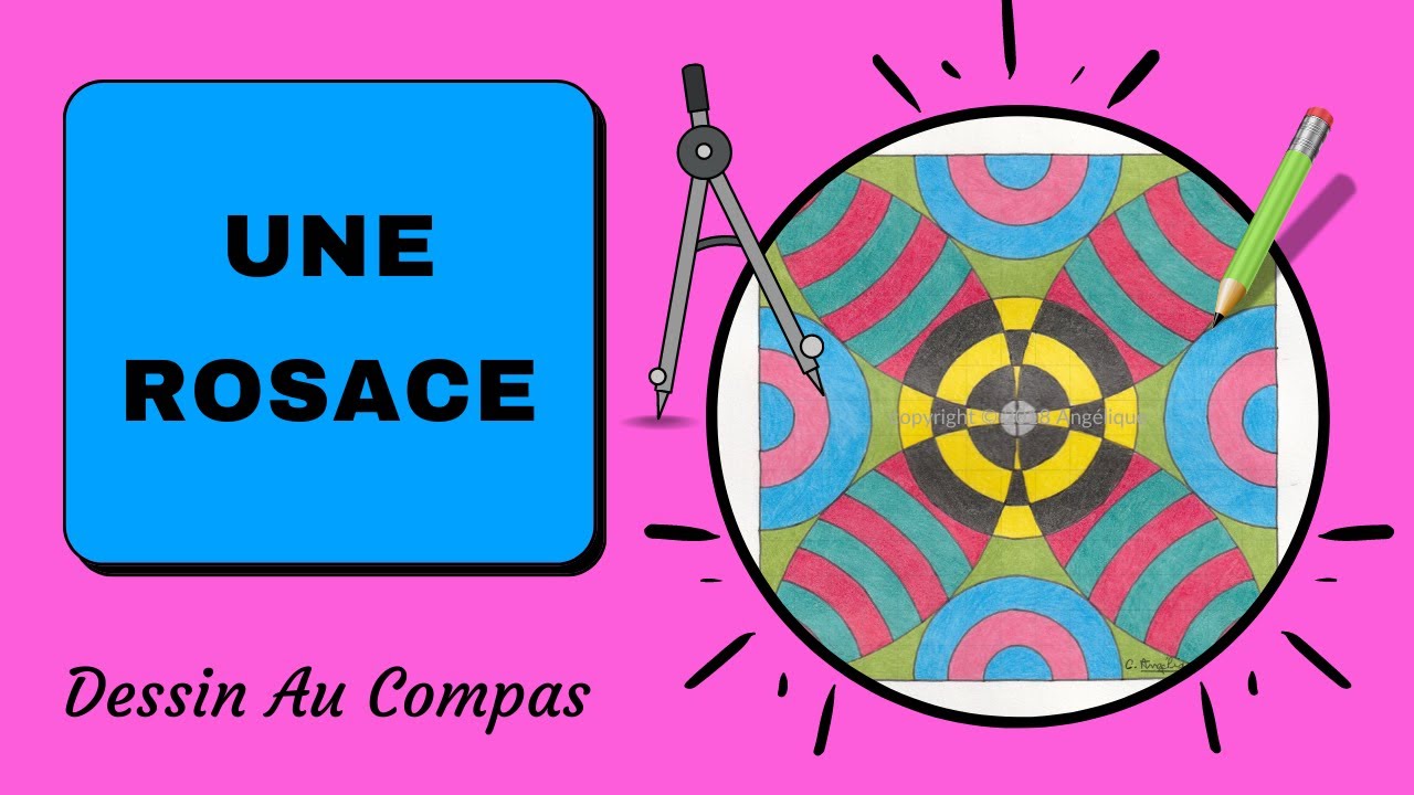 🎨 Comment Dessiner Une Rosace Au Compas [Tuto Dessin Au Compas 170 ...