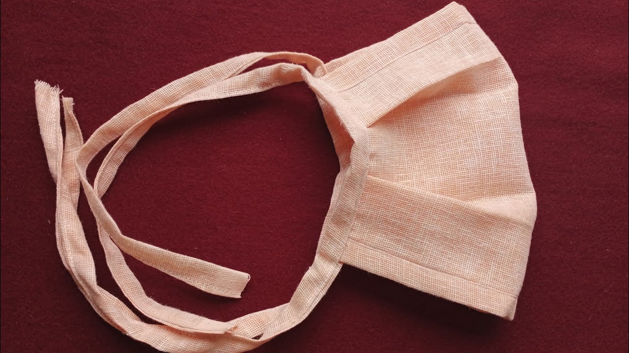 Mask DIY - Making of fabric face mask without Elastic /Make breathable ...