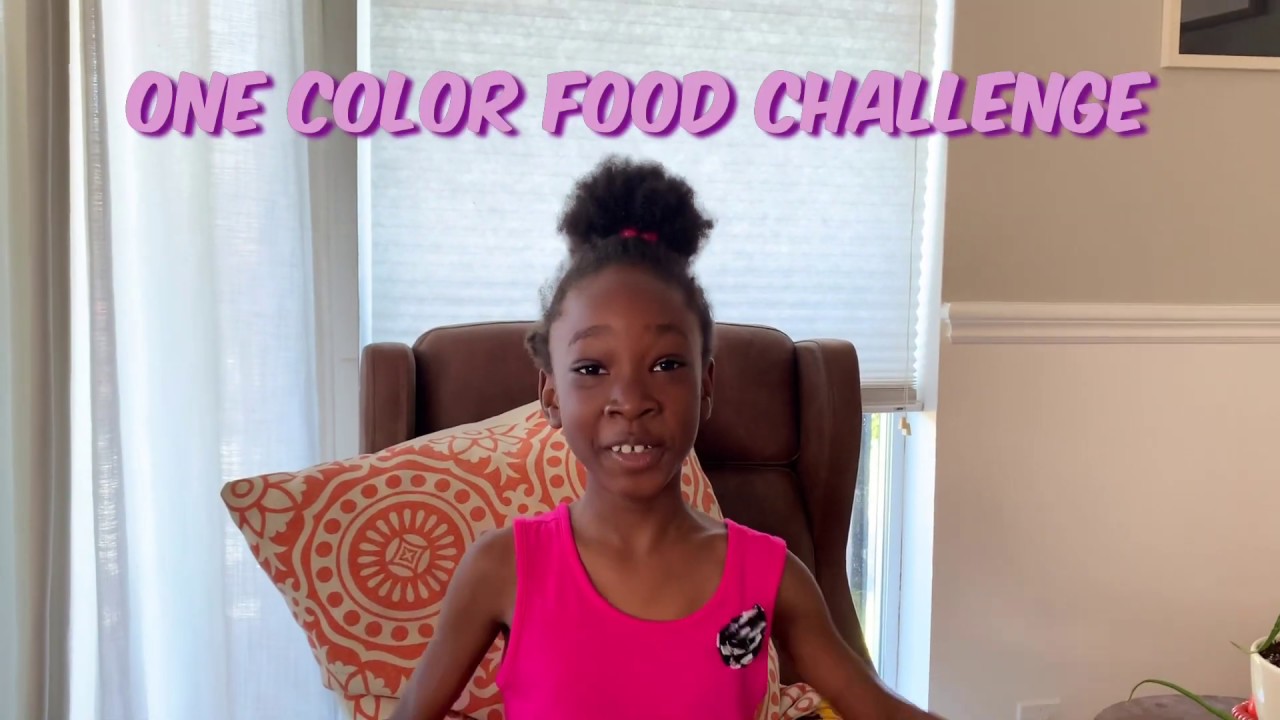 The ONE COLOR food challenge! - YouTube