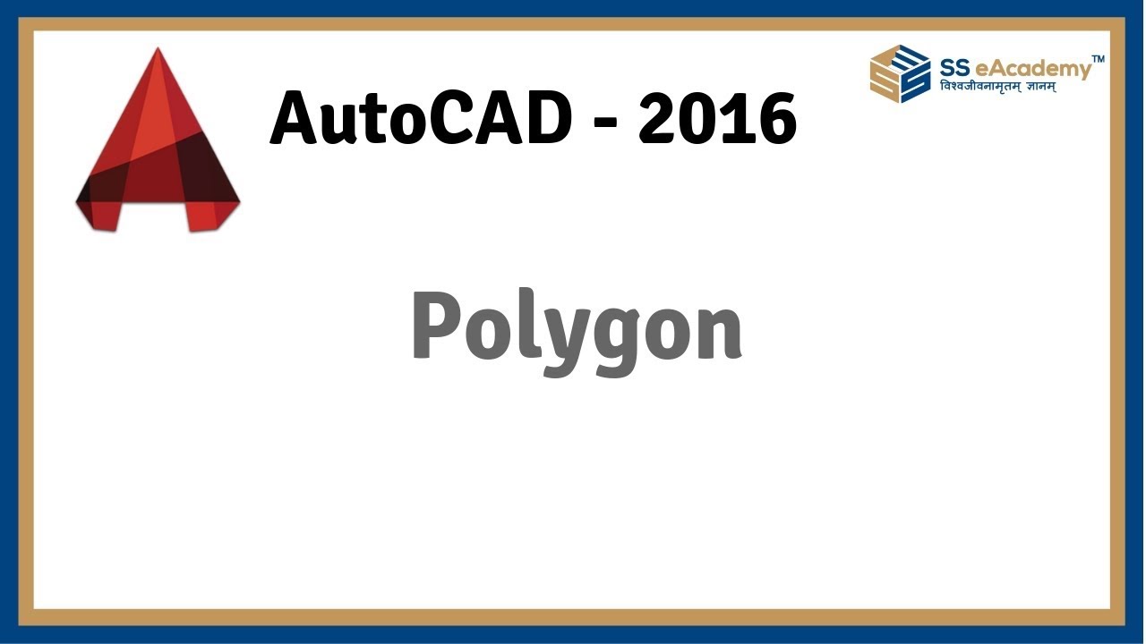 AutoCAD 2016 : Polygon Command - YouTube