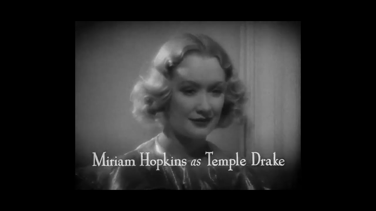 The Story Of Temple Drake (1933) Title Sequence Paramount Pictures ...
