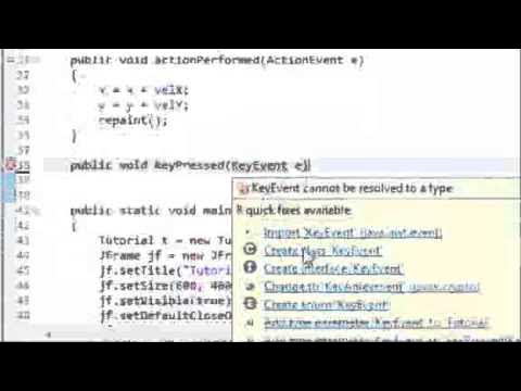 JAVA Programming Tutorial Moving Object with Keyboard Inputs ...