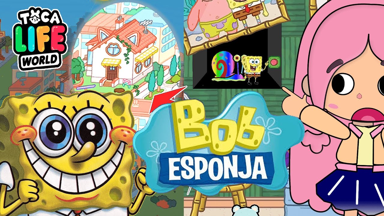 NUEVO MUNDO CON BOB ESPONJA 😃 Toca Life World - YouTube