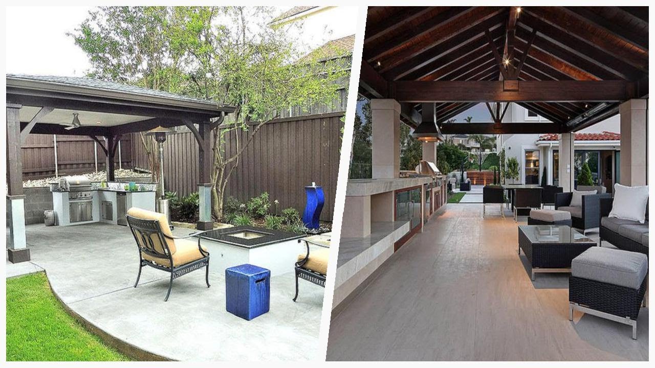 75 Gray Patio With A Gazebo Design Ideas You'll Love 🌈 - YouTube