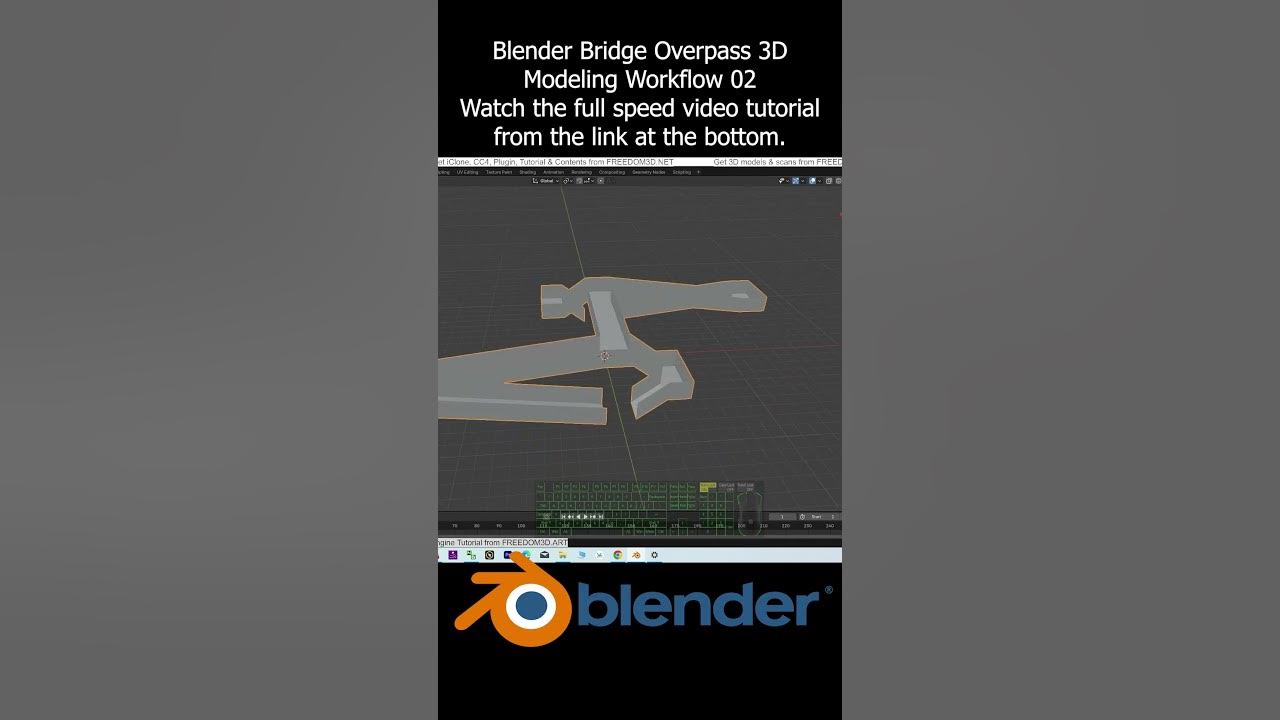 Blender Bridge Overpass 3D Modeling Workflow 02 #blender #bridge #overpass #3dmodeling #tutorial ...