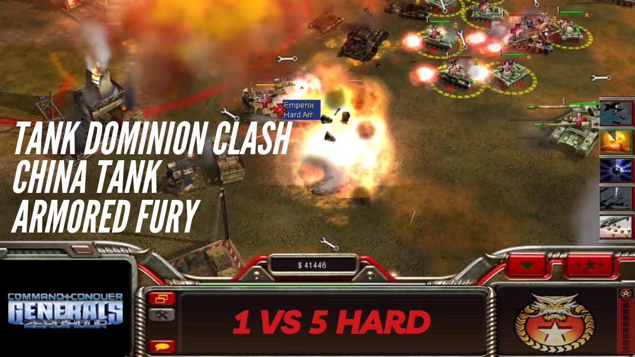 Tank Dominion : ChinaTank General 1 Vs 5 Hard Tank Generals C & C ...