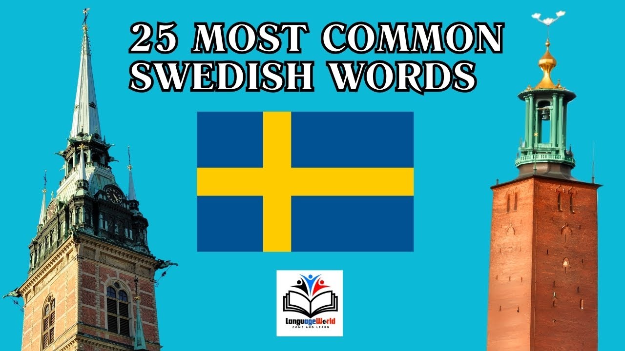 Learning Swedish / 25 Most Common Swedish Words / Part 1 - YouTube