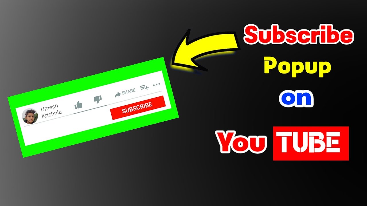 How to Make a Subscribe Prompt for YouTube in less than 5 minutes ...