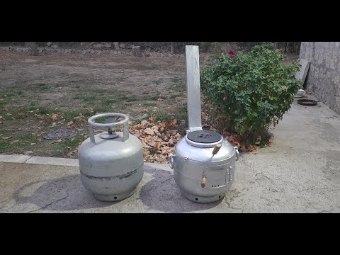 Tüpten Mangal ve Bahçe Sobası Yaptım-DIY-Geri Dönüşüm Projesi
