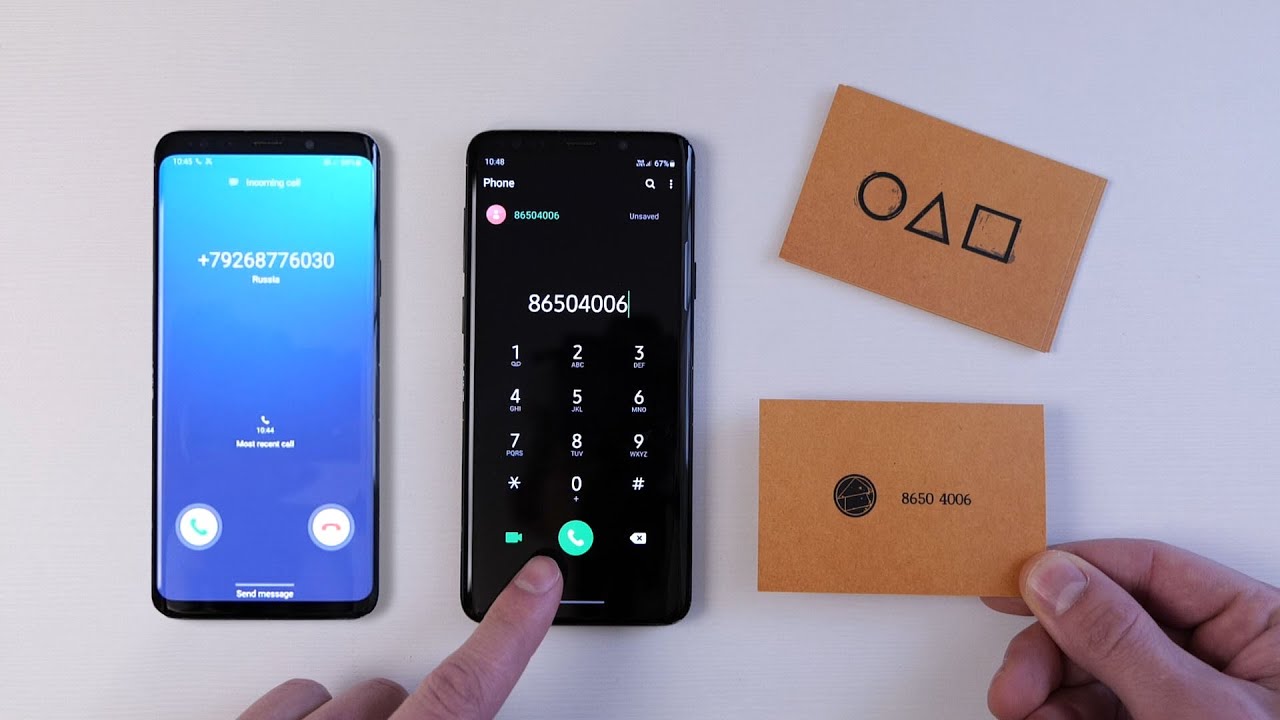 I am calling Squid Game/ incoming call Samsung Galaxy S9+ - YouTube