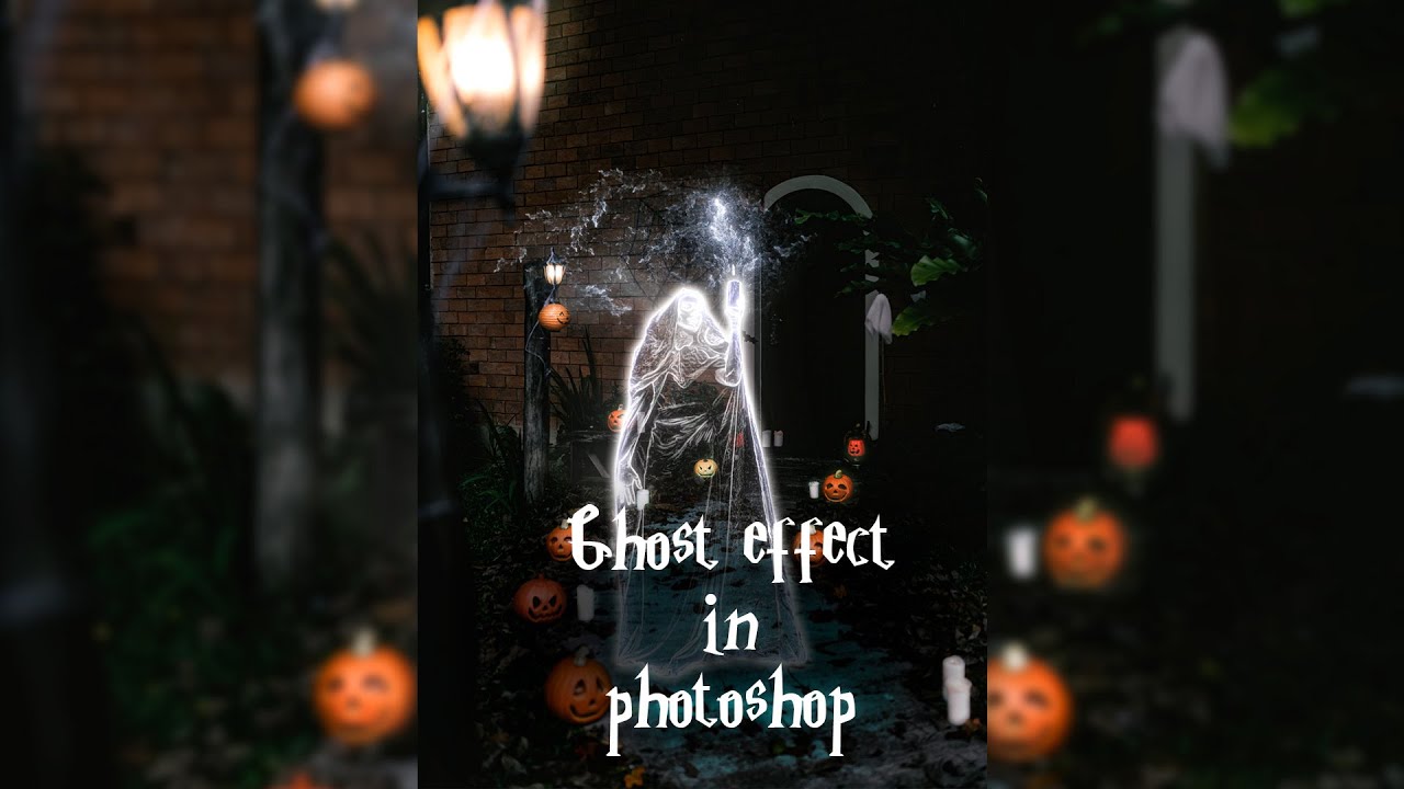 Ghost effect in photoshop - YouTube