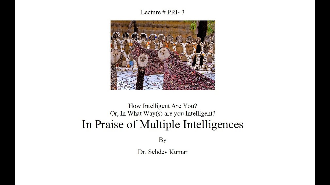 How Intelligent Are You? Lecture 3 of 11 by Sehdev Kumar - YouTube