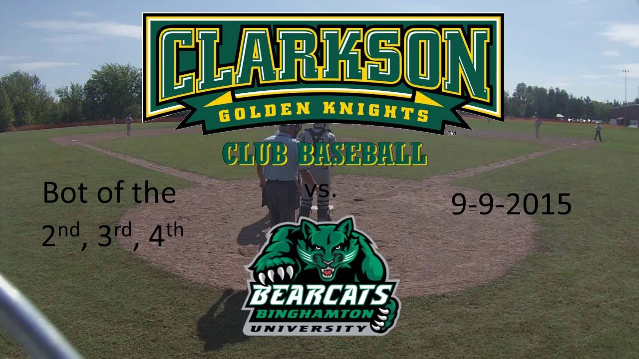 Clarkson Club Baseball vs SUNY Binghampton (2nd, 3rd, 4th inning 9-19 ...