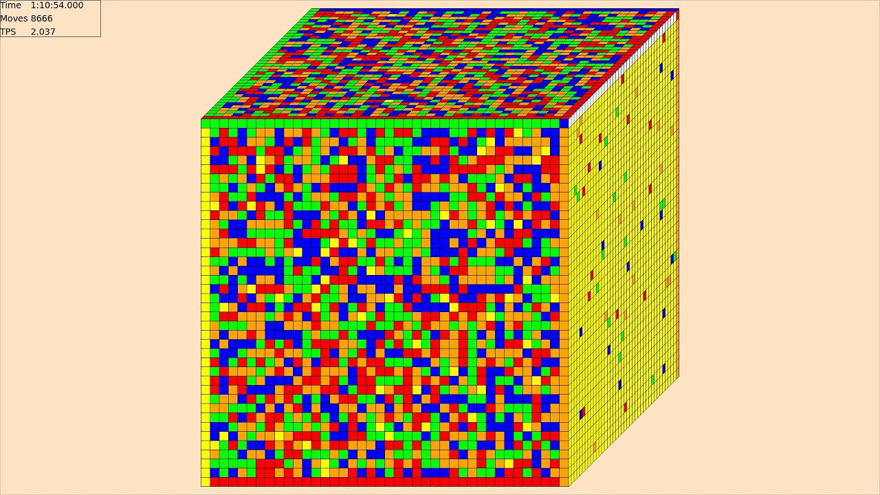 40x40x40 Rubik's Cube in 2:30:14.463 (former UWR) - YouTube