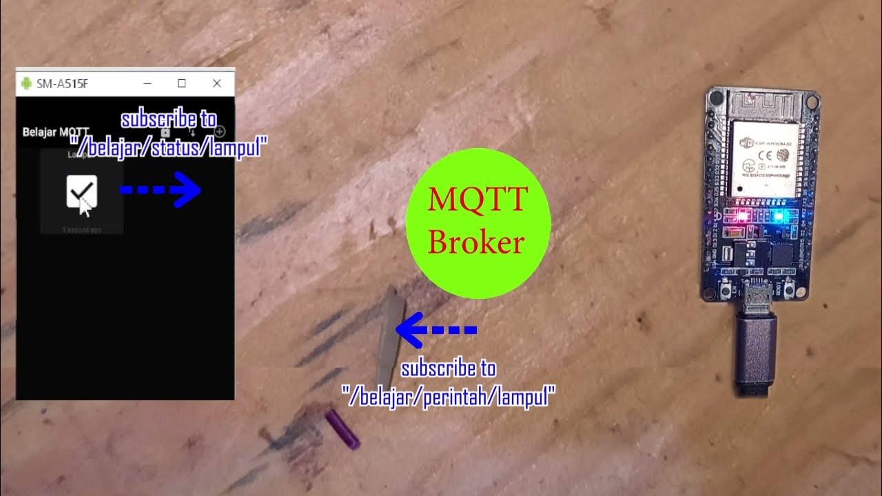 Belajar ESP32 Bagian 18: Aplikasi MQTT Dash untuk mengendalikan led Buildin ESP32. - YouTube