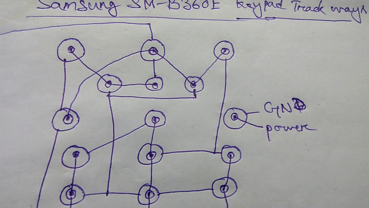 Samsung B360E Keypad Track Ways - YouTube
