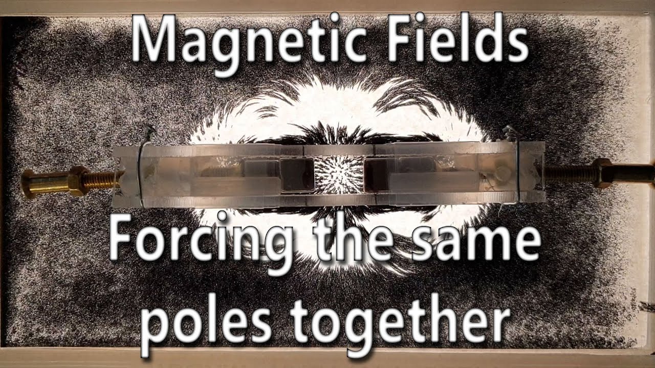 Magnetic fields for school. Part 4: Forcing same poles together - YouTube