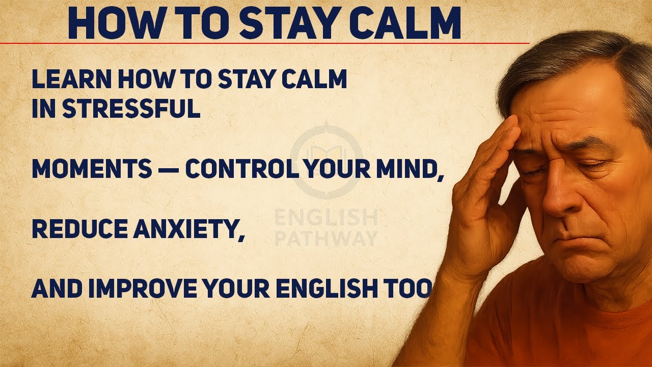 🌟 How to Control Stress 😌 || Stay Focused & Calm 🧠 || Improve English ...