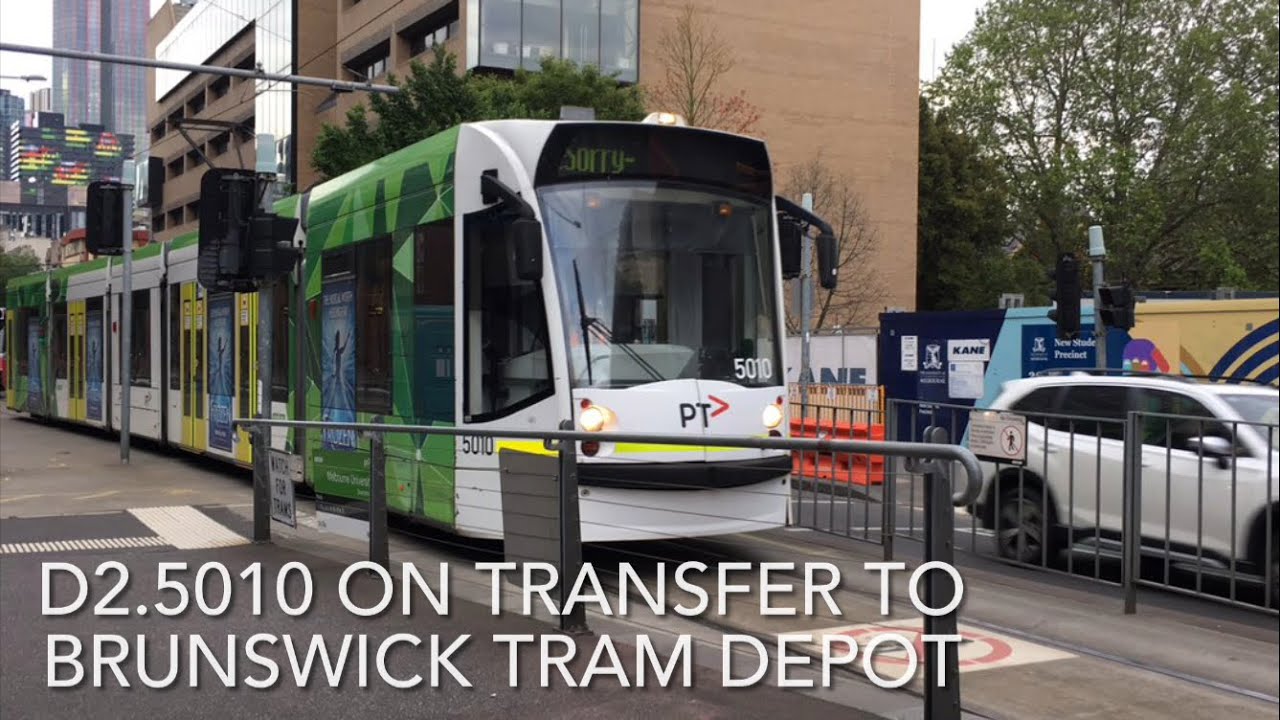 D2.5010 On Transfer To Brunswick Tram Depot at Melbourne University ...
