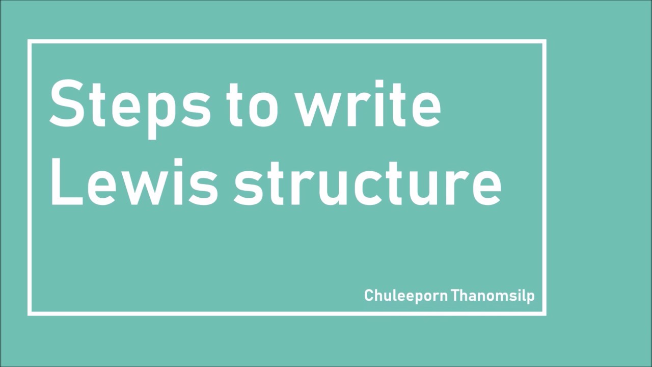 Lewis Structure YouTube lewis-structure-youtube