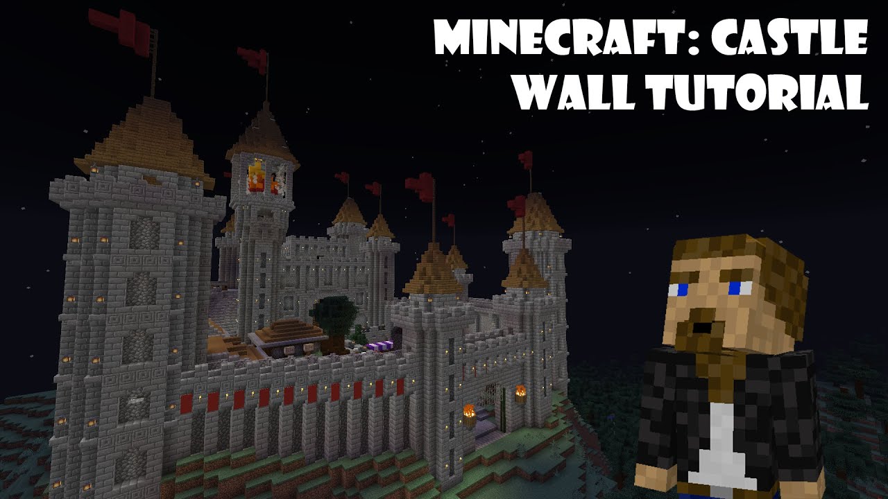 Minecraft: How to make castle walls (tutorial) - YouTube