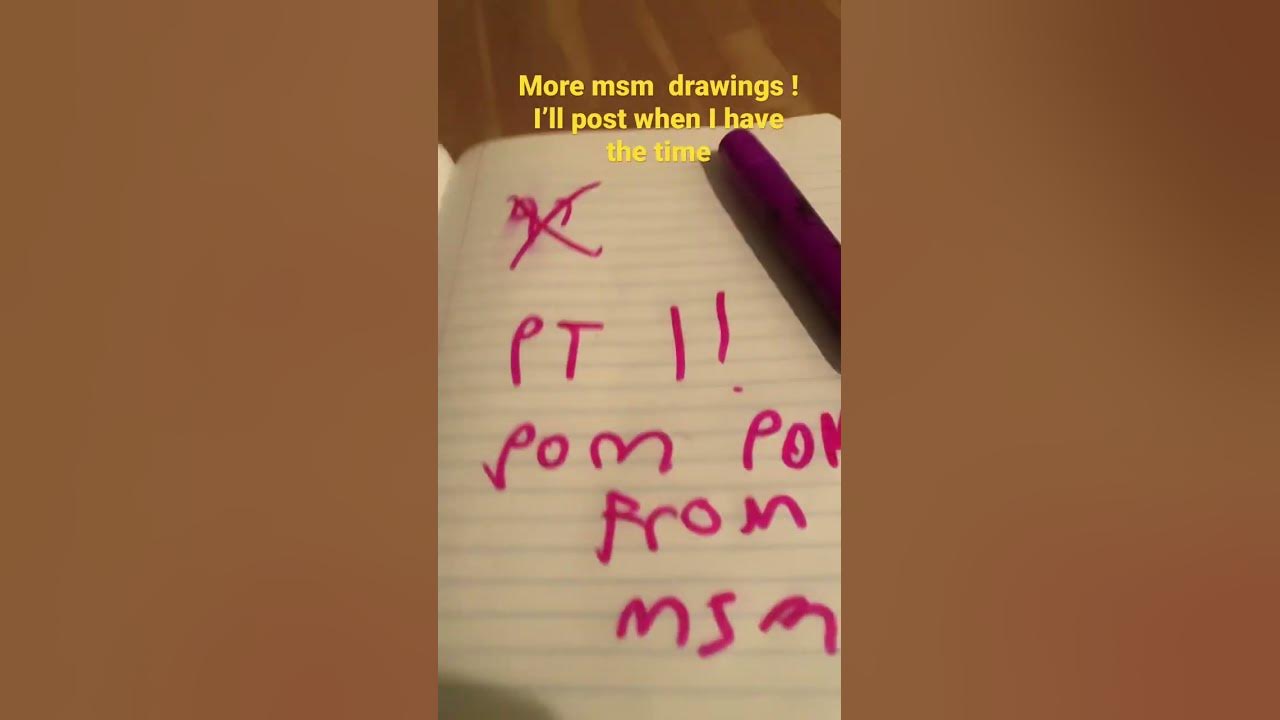 Pom Pom Msm Drawing Please Dont Be Rude Youtube