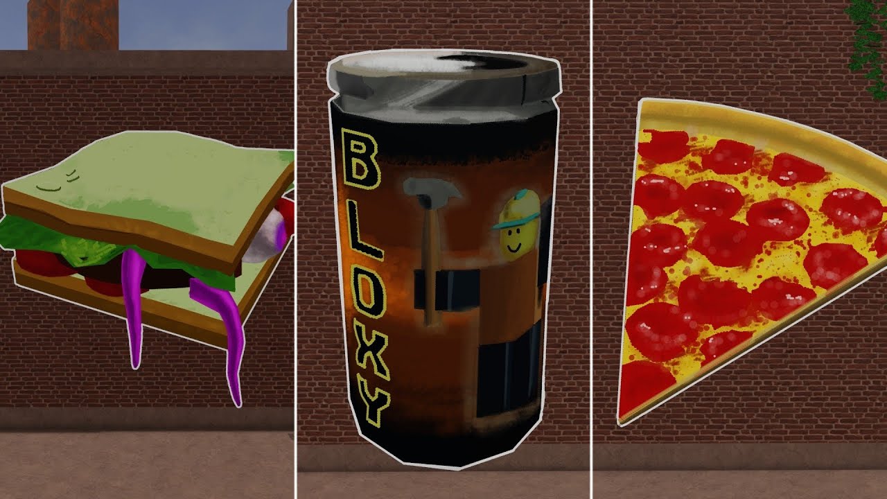 Drawing Bloxy Cola, Pizza, and Sandwich in Spray Paint! - YouTube