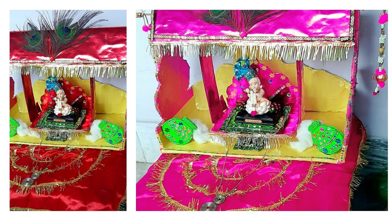 Handmade Jhula For Kanha - YouTube