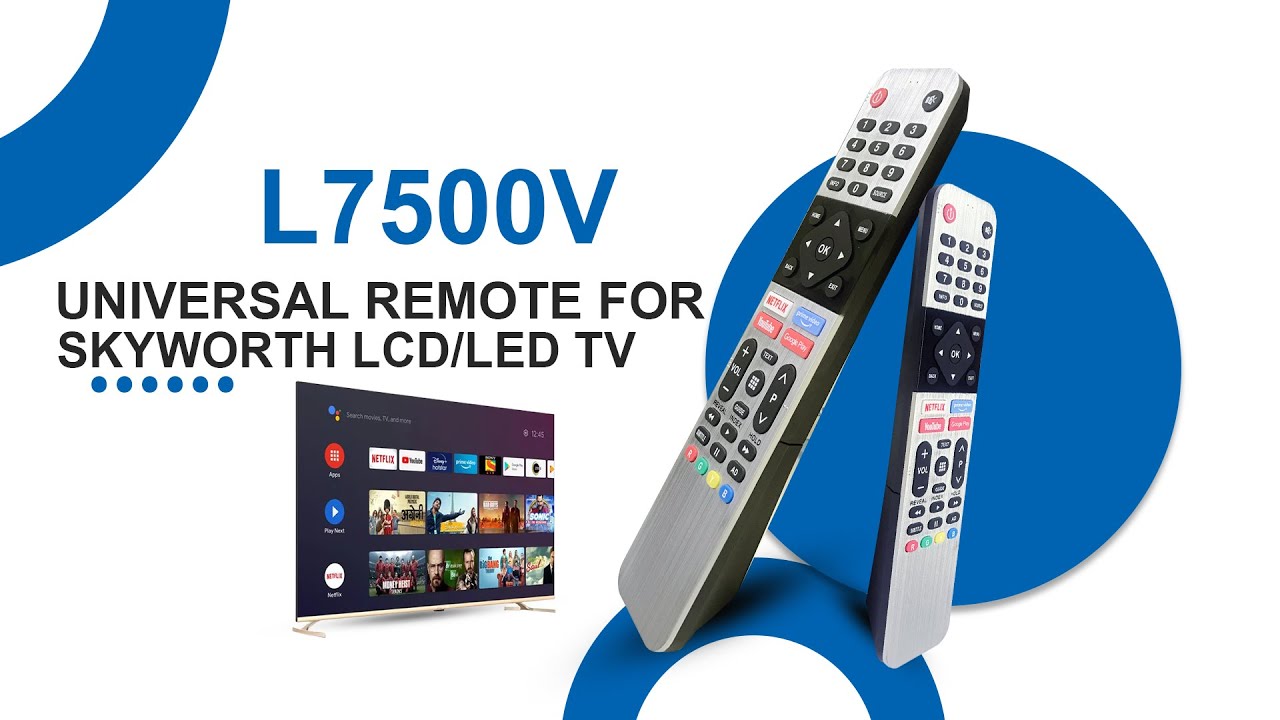L7500V Universal Remote Control Replacement for Skyworth TV - YouTube