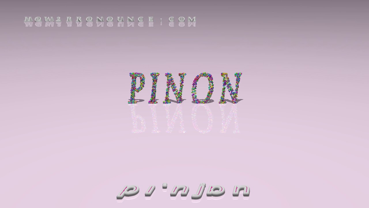 pinon - pronunciation + Examples in sentences and phrases - YouTube