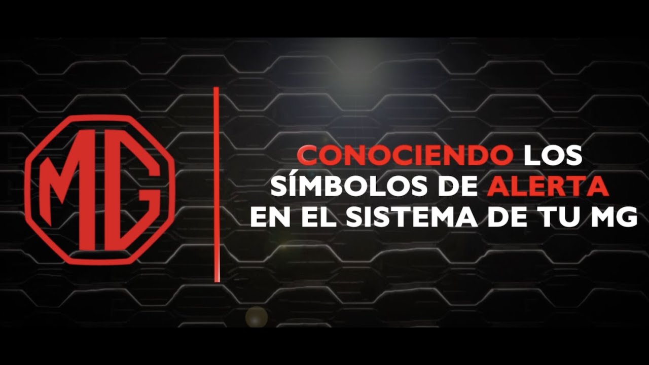 Conociendo los símbolos de alerta en el sistema de tu MG - YouTube