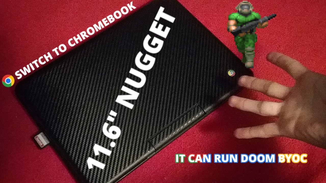 Playing a resource intensive Doom mod (Doom BYOC) on my chromebook ...