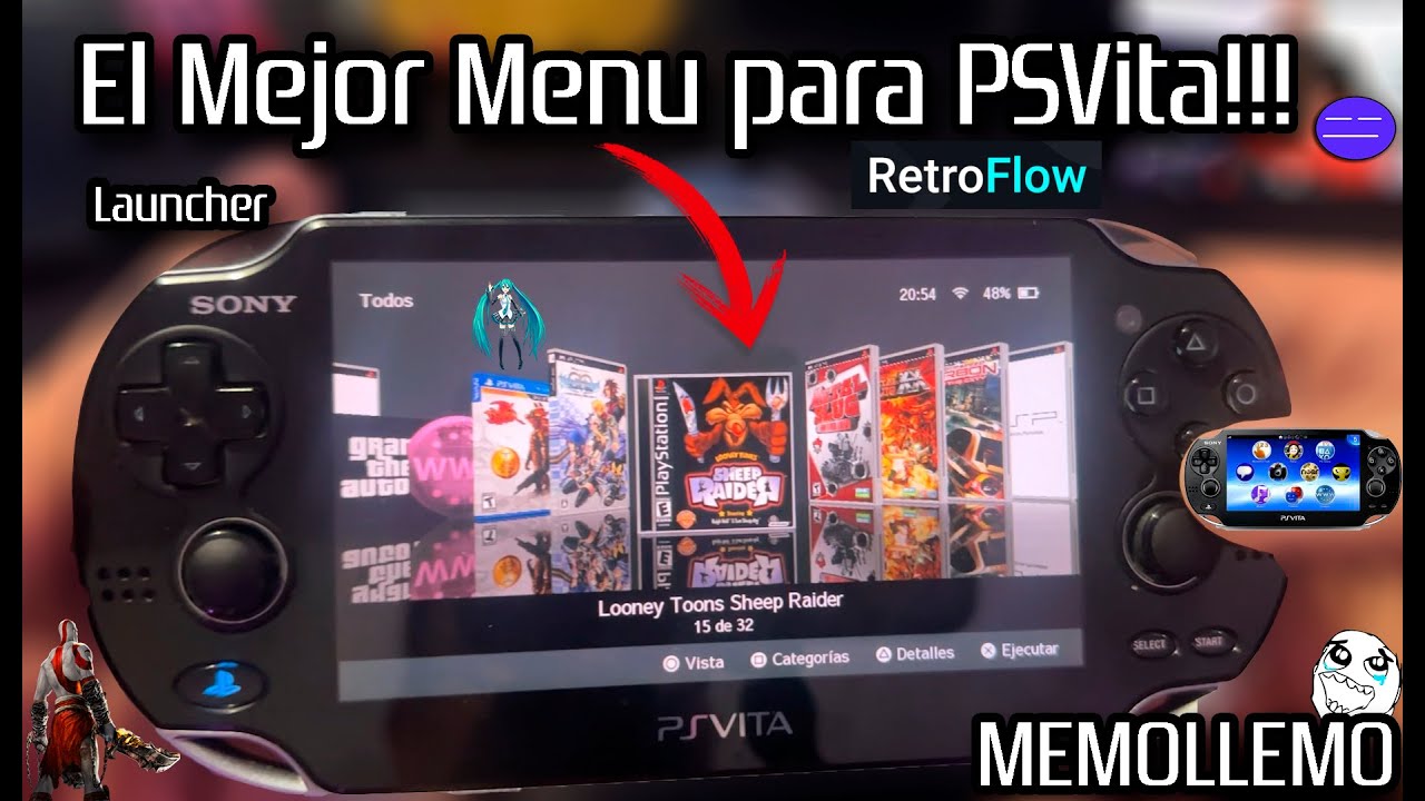 El mejor menú para PSVita | RetroFlow Launcher | - YouTube