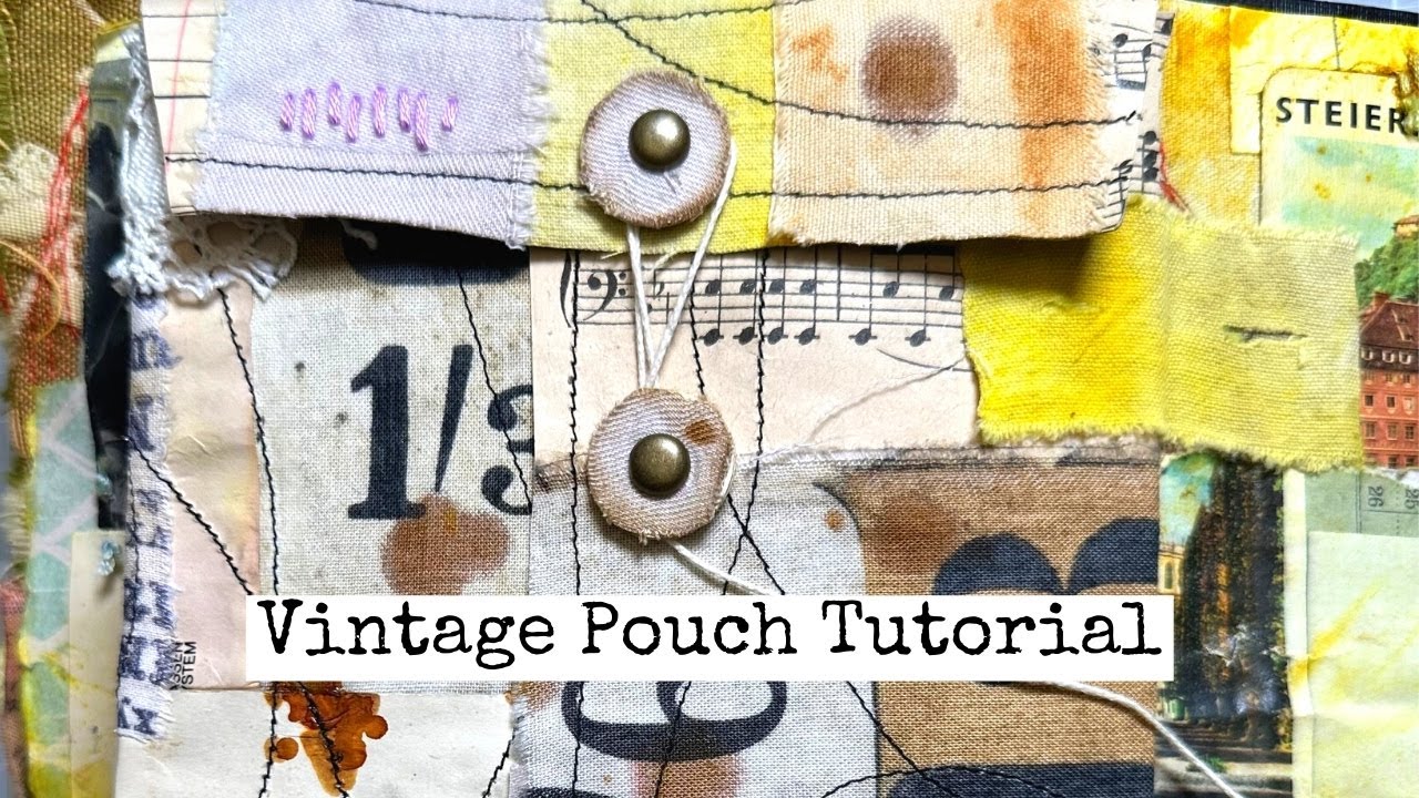 How To Make A Vintage-Style Pouch/Coin Envelope - YouTube