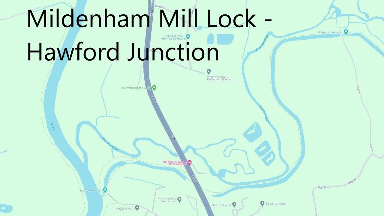 Mildenham Mill Lock - Hawford Junction - YouTube