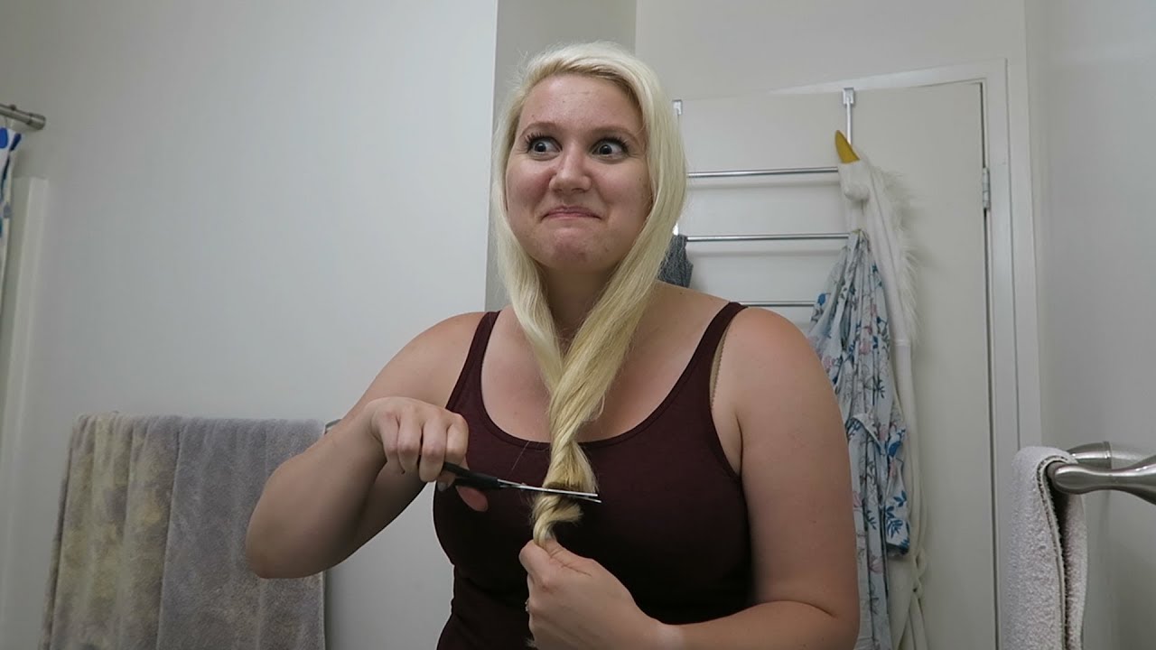 CUTTING ALL MY HAIR OFF! - YouTube