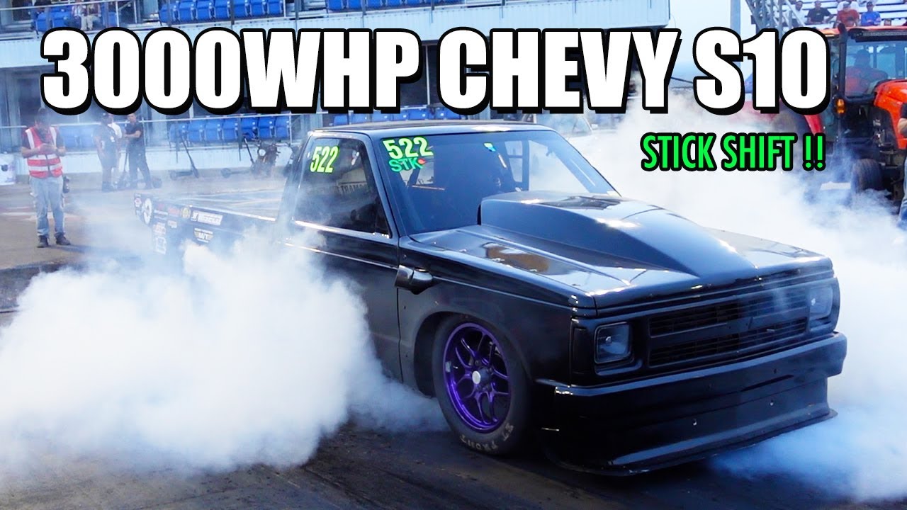 QUICKEST STICK SHIFT (H-PATTERN) IN THE WORLD - 3000WHP CHEVY S10 - YouTube
