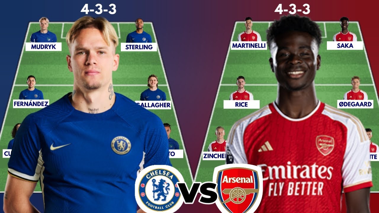 CHELSEA VS ARSENAL Head to head Potential starting lineups EPL | 2023/ ...