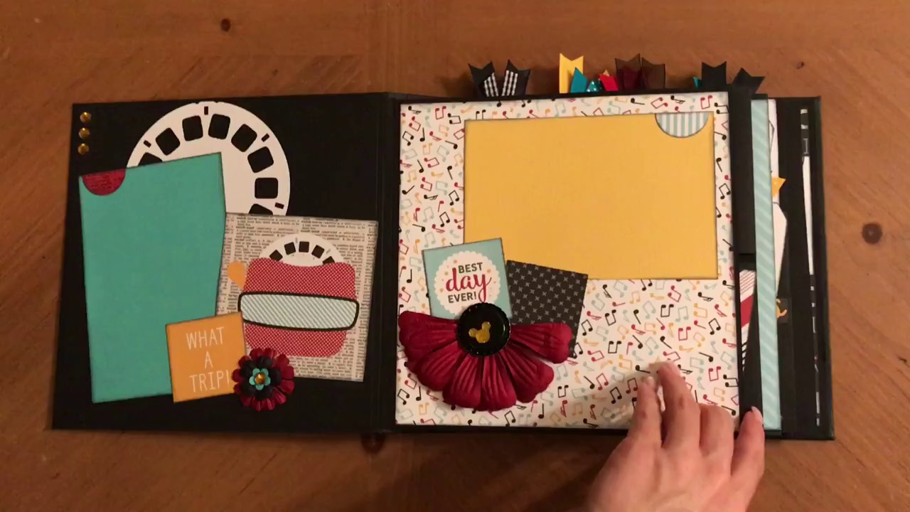 Lickety Split Scrapbooks Disney Folio Album - YouTube