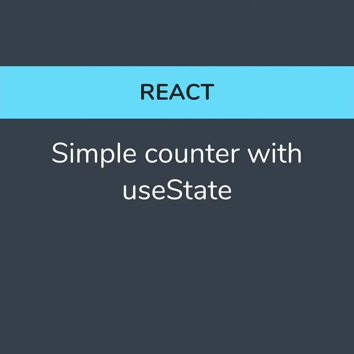 React - Simple counter with useState - YouTube