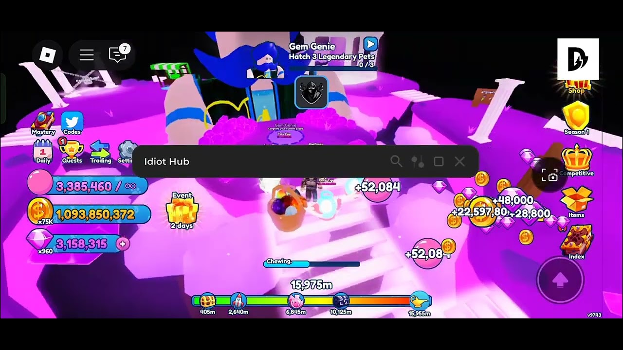 Best Bubble Gum Simulator Infinity Script! Auto Egg Hatch | Auto blow ...