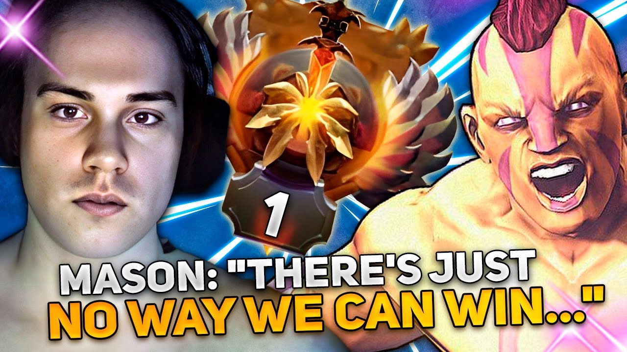 MASON: "THERE'S JUST NO WAY WE CAN WIN..." | MASON plays ANTI-MAGE in ...