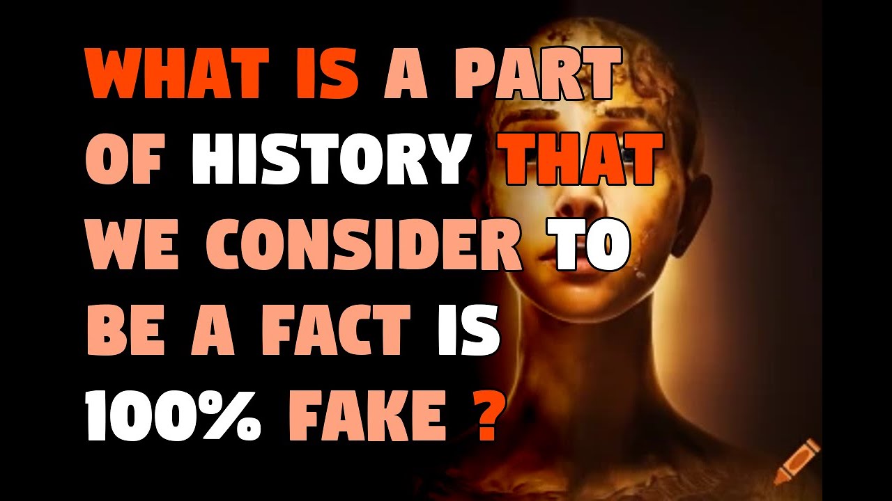 what is a part of history that we consider to be a fact is 100% fake ...