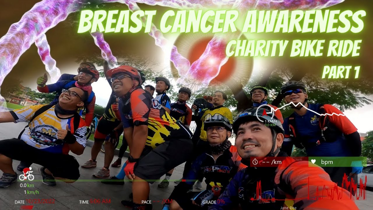 PART 1 - BREAST CANCER AWARENESS CHARITY BIKE RIDE - YouTube