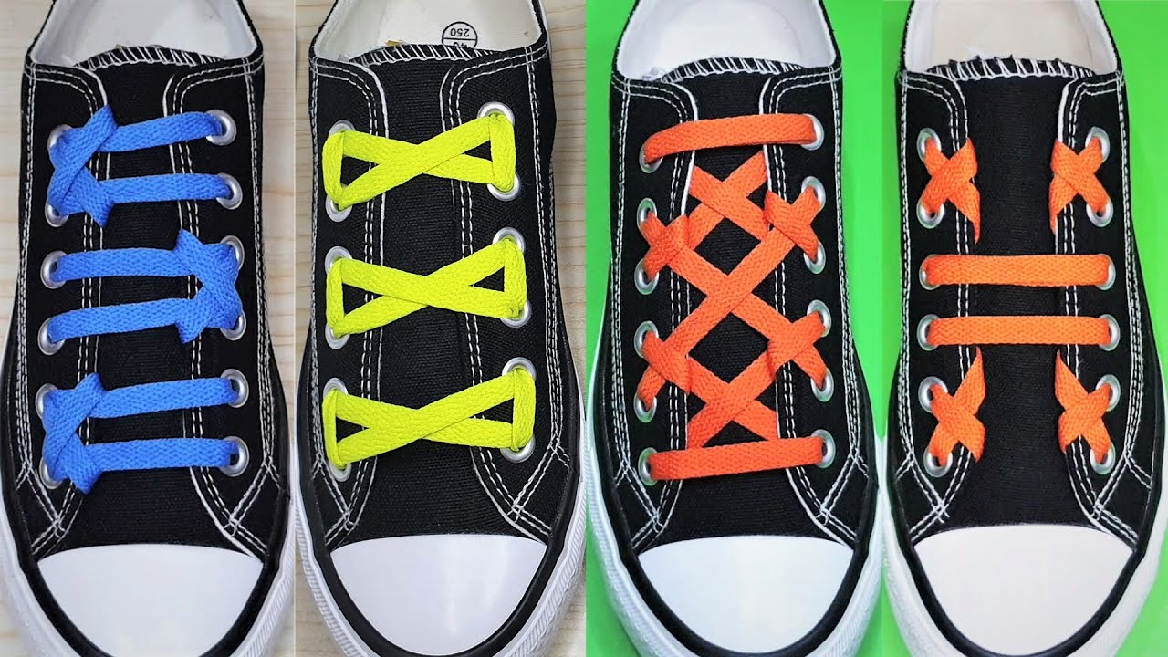 How To Tie ShoeLaces - Creative Ways to Fasten Tie Your Shoes Tutorial ...