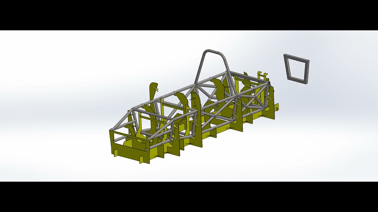 Assembly of tubular chassis in welding jig - YouTube