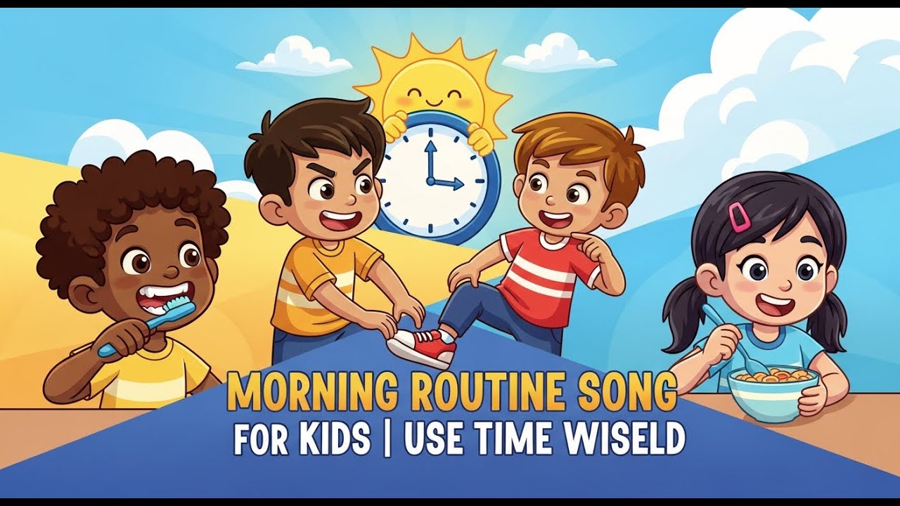 Morning Routine Song for Kids | Use Time Wisely | Grow-Up Smart Songs ...