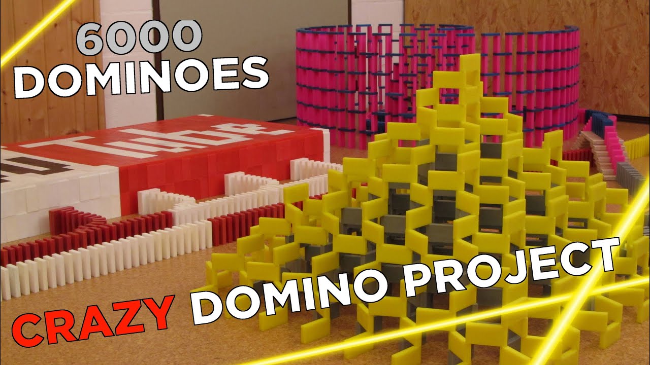 Crazy Domino Project - 6000 Dominoes - YouTube
